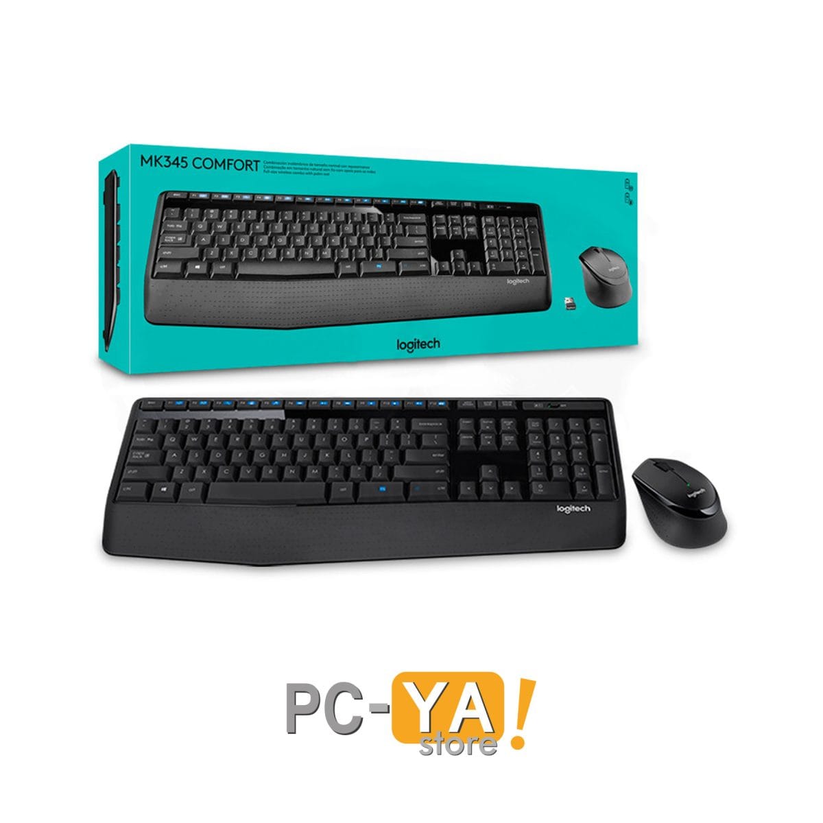 KIT LOGITECH 2 EN 1 TECLADO Y MOUSE MK345 INALAMBRICO - PC YA! Store