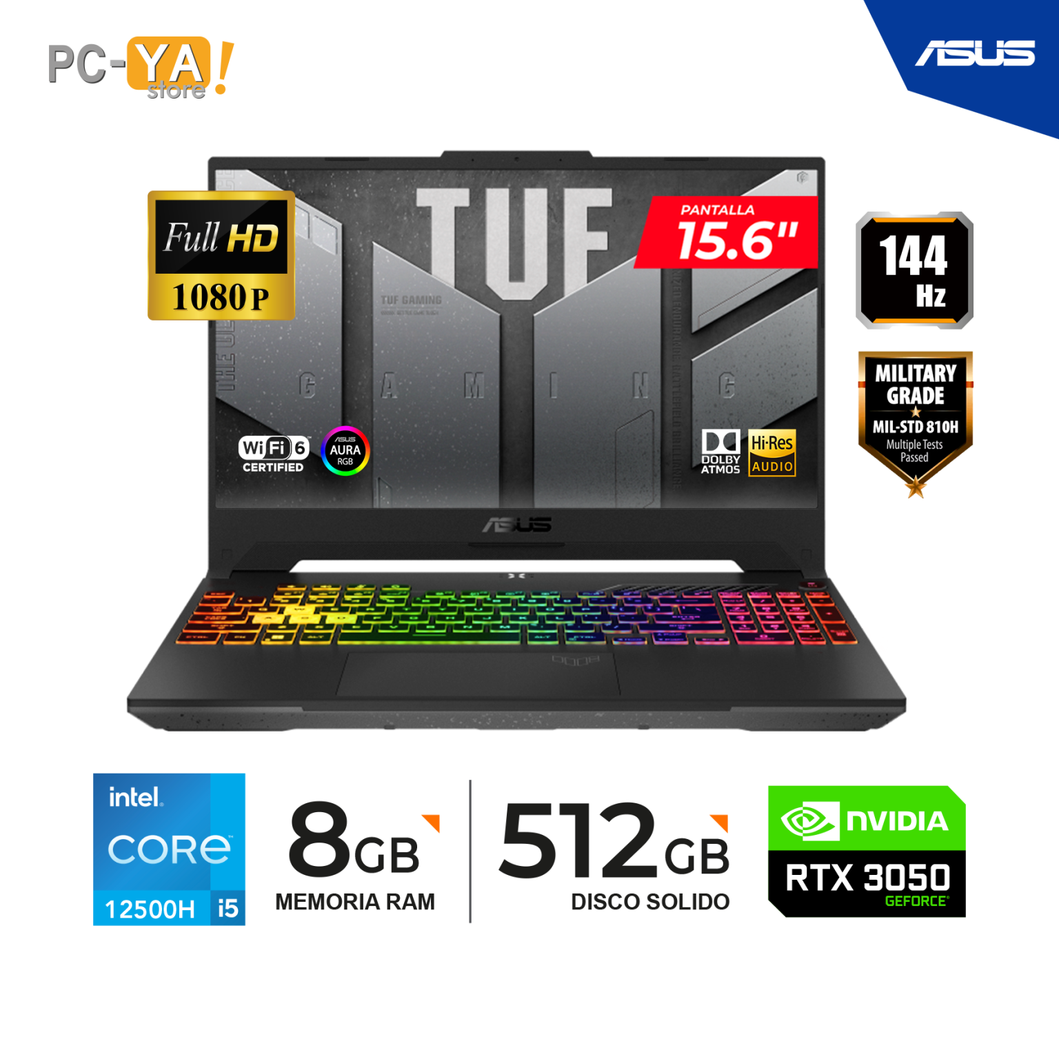 LAPTOP ASUS TUF Gaming F15 FX507ZC4-HN005 15.6" FHD(1920x1080) Intel i5 ...
