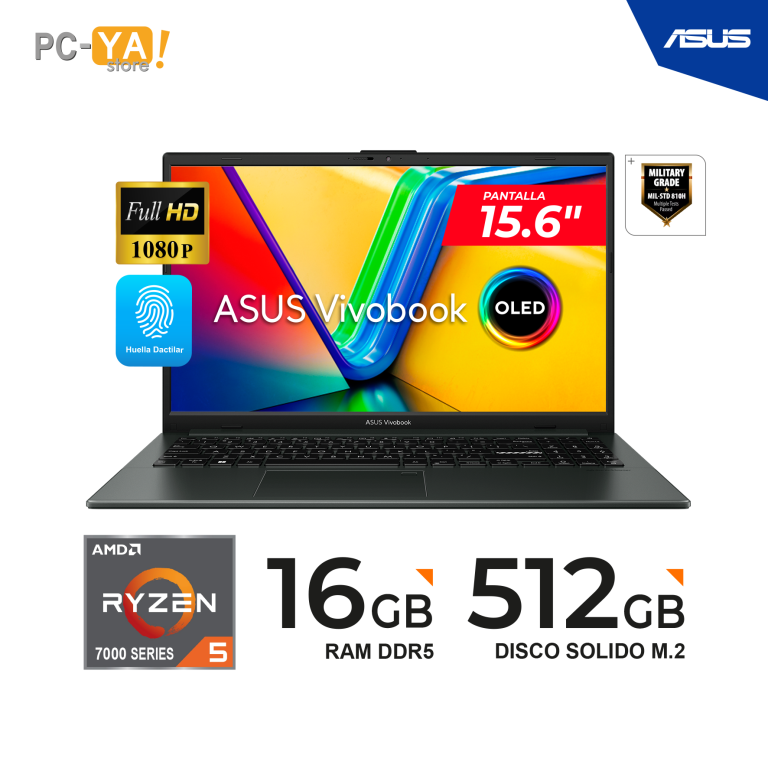 Laptop Asus Vivobook Go15 OLED E1504FA-L1410 AMD Ryzen 5 7520U 2.80GHz ...